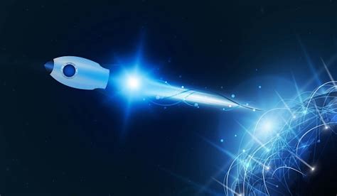 로켓 발사와 공간으로 시작플랫 디자인입니다 벡터 일러스트입니다 과학에 대한 스톡 벡터 아트 및 기타 이미지 과학 교육