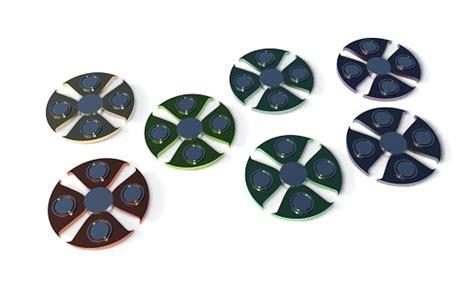 다른 색된 티타늄 피 젯 회전자 3d 렌더링 강철에 대한 스톡 벡터 아트 및 기타 이미지 강철 검은색 공 스포츠 장비 Istock