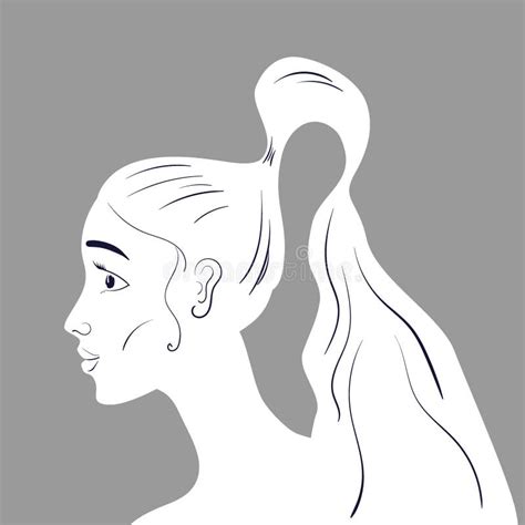 Long Hair Nude Woman Stock Illustrations 172 Long Hair Nude Woman