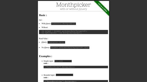Monthpicker