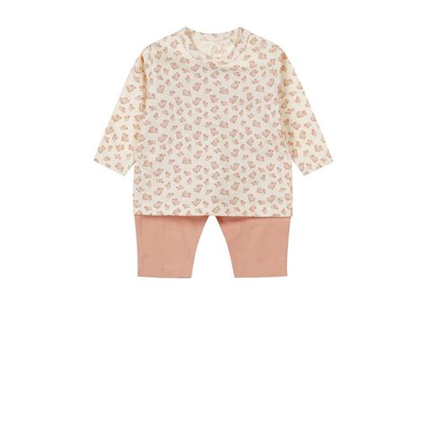 Dirkje Pyjama Met All Over Print Roze