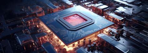 Premium Photo A Computer Chip On Top Of A Circuit Board