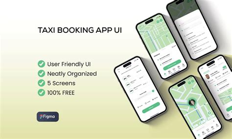 Taxi Booking App Ui Concept Figma