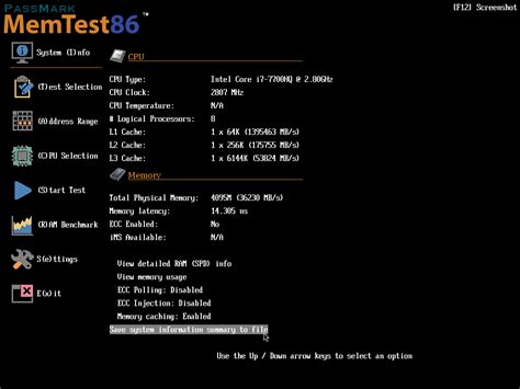MemTest Hardware Diagnostic Software