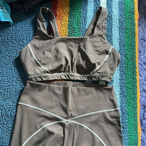 Aerie Pants And Jumpsuits Offline By Aerie Brown Workout Set Sports