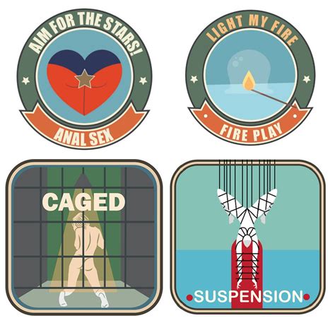 Kinky Xxx Adult Merit Badge Decals Etsy