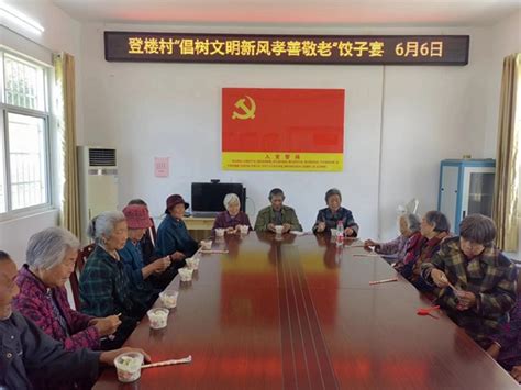 罗山县楠杆镇：开展“倡树文明新风孝善敬老”饺子宴文明实践活动 中华网河南