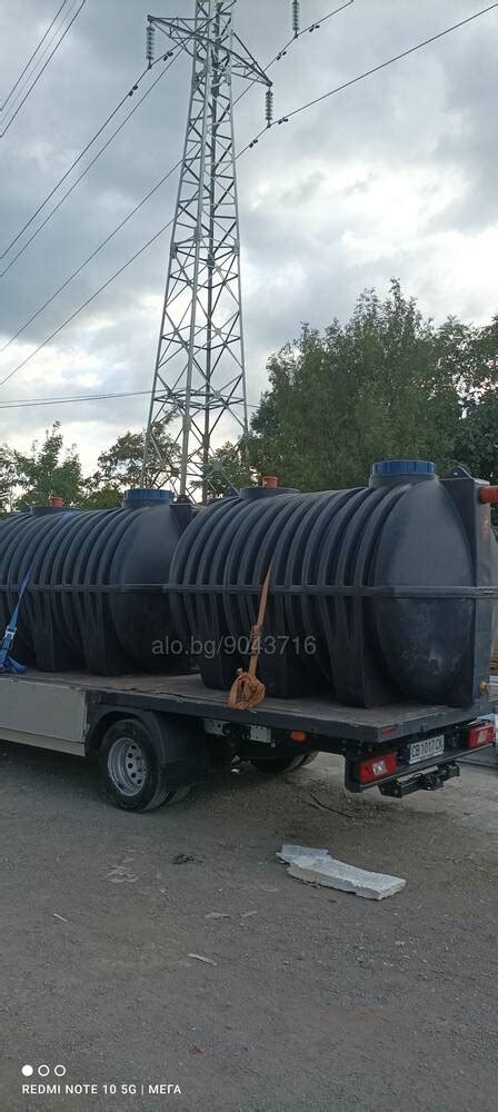 Подготвен резервоар за септична яма 5 тона Резервоари Варели Бидони Цистерни София