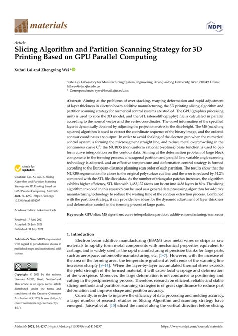 pdf slicing algorithm and partition scanning strategy for 3d printing based on gpu parallel