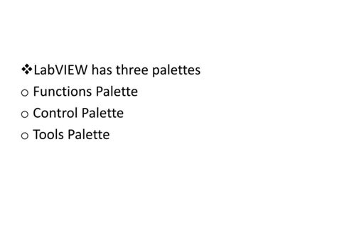 Presentation On Labview Basics Pptx Programming Languages Computing