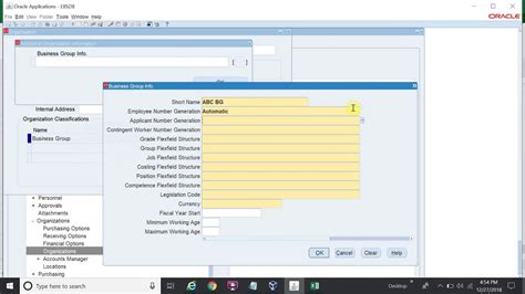 training how to create business group in oracle r12 part 11 youtube
