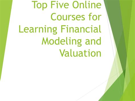 Syed Wahid Ali Shah On Linkedin Top Five Online Courses For Learning Financial Modeling And