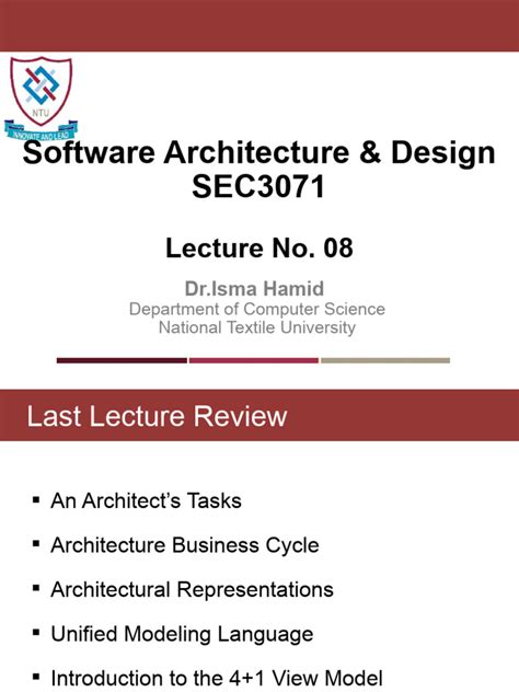 4 1 view model of software architecture and design download free pdf