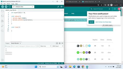 Boxes Before 0 In Serial Monitor Ide 2 X Arduino Forum