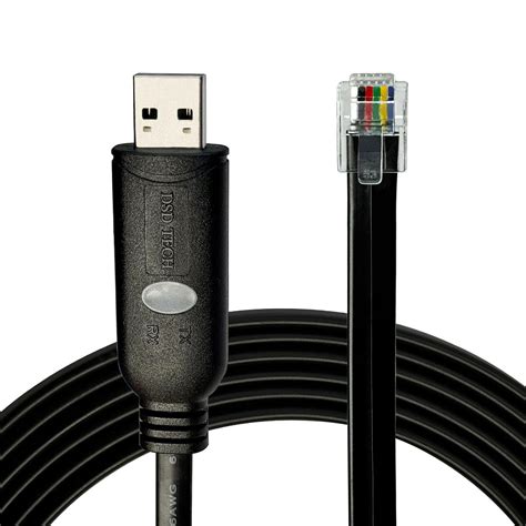 Dsd Tech Sh Rj12a Usb To Rj12 6p4c Serial Cable For Apc Pdu Ats 5 9ft 1