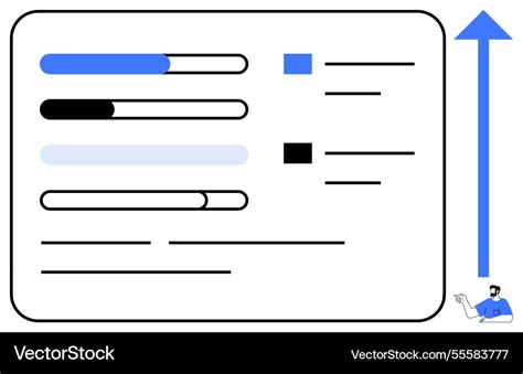 Workflow Progress With Checkpoints And Metrics Vector Image