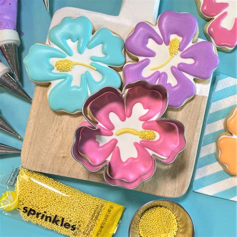 How To Make A Hibiscus Cookie The Flour Box