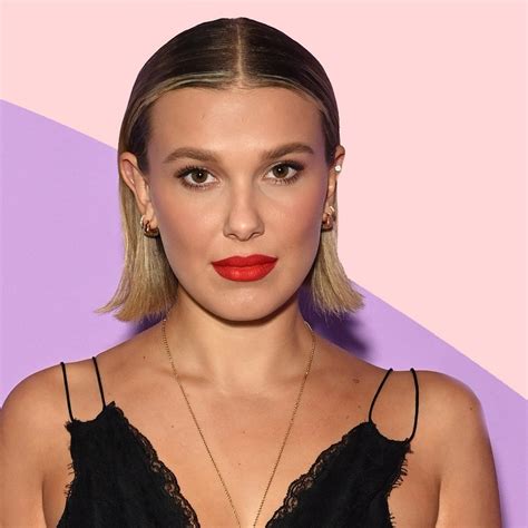 Millie Bobby Browns Red Lips Rjerkofftoceleb