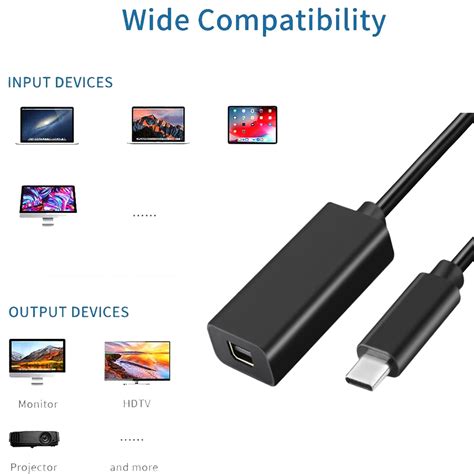 Usb C 미니 디스플레이 포트 어댑터 Usb 31 유형 C Thunderbolt 3 Thunderbolt 2 어댑터