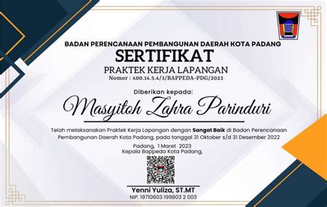 Masyitoh Zahra On Linkedin Internship Bappeda Regionaldevelopment Planning Evaluation…