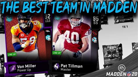 The Best Team In Madden Episode 4 Madden 20 Ultimate Team Youtube
