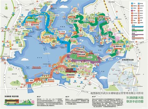 东湖绿道手绘地图 手绘 手绘素材 大山谷图库