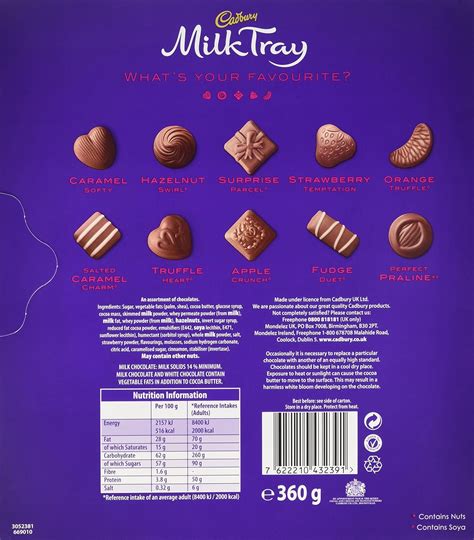 Cadbury Milk Tray Chocolate Box 360g 3