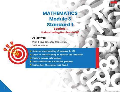 Mathematics Module 3 Standard 1 Section 1 By Ministry Of Education