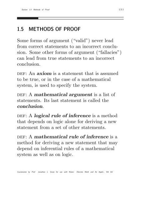 1 5 Methods Of Proof