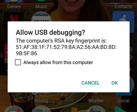 Refresh Android Debug Bridge Keys