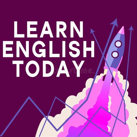 text sign showing learn english today business approach gain or