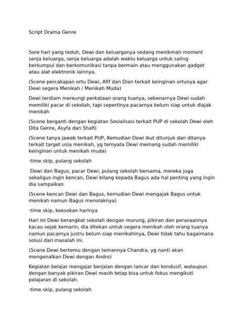 Script Drama Genre Pdf