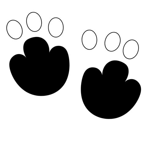 Pata De Coelho Desenho Para Colorir E Imprimir Artesanato Passo A Passo