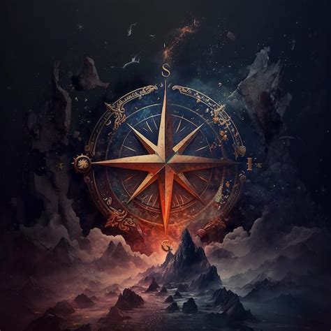 Premium Photo A Picture Of A Compass