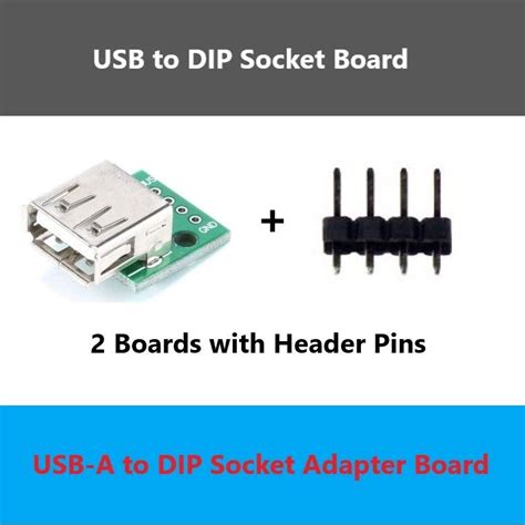 2pcs Of Usb To Dip Socket Board Usb A To Dip Daraz Lk