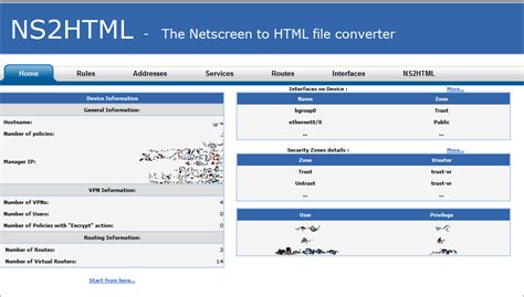 Juniper Netscreenscreenos To Html Ns2html Audit Your Firewall