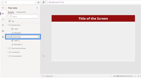 MS Power Apps Detail Screen And Form Screen Master Data Skills AI