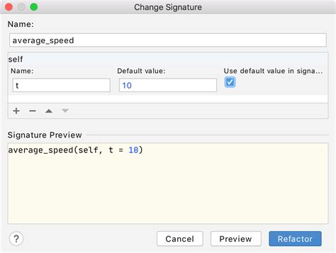 Refactor Code PyCharm Documentation