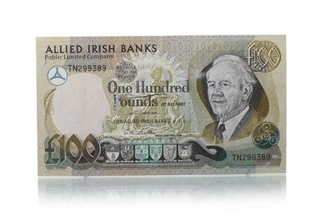 Allied Irish Banks One Hundred Pound Note Dated 1st December 1988