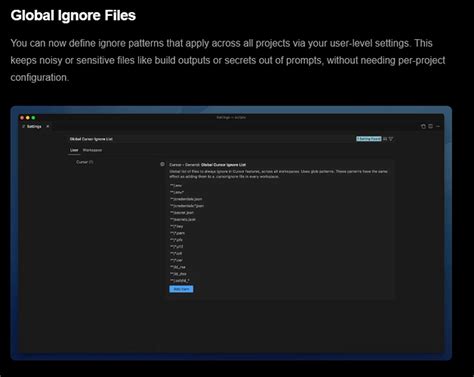 Solved Global Ignore Files Setting Is Missing Bug Reports