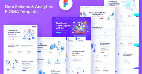 sinco data science and analytic figma template websites ft ai