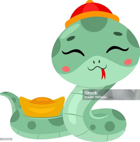 귀여운 중국 새해 뱀 만화 캐릭터 들고 금 주괴 공휴일에 대한 스톡 벡터 아트 및 기타 이미지 공휴일 귀여운 눈 신체 부분 Istock