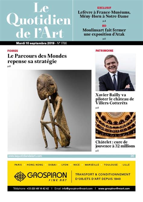 Xavier Bailly Va Piloter Le Château De Villers Cotterêts Le Quotidien De Lart