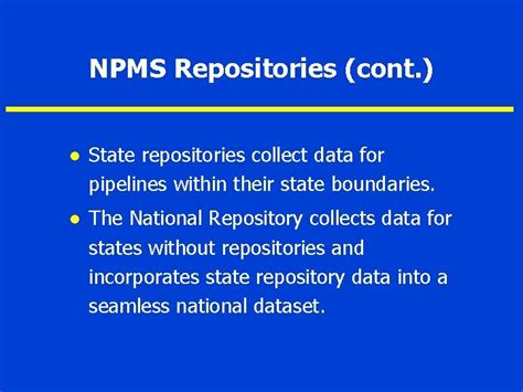 The National Pipeline Mapping System Identifying Pipeline Segments