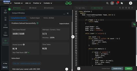 geekstreak2024 gfg160 problemsolving dsa codingjourney womenintech sakshi shrivastava