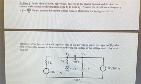 Solved Problem 3 In The Circuit Shown Apply Nodal Analysis