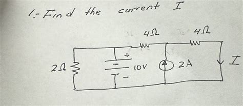 Solved Find The Current I Chegg Com