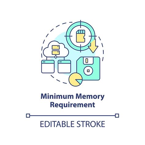 Premium Vector Minimum Memory Requirement Concept Icon