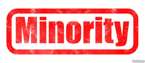 Minority Text Effect And Logo Design Word