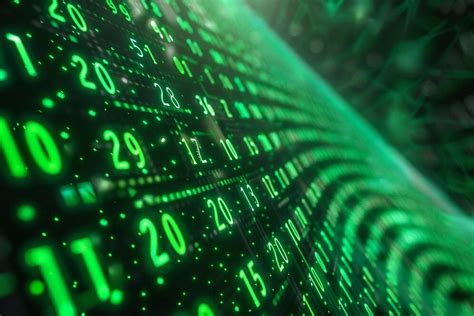 Futuristic Technology Data Transfer Binary Code Premium Ai Generated Image